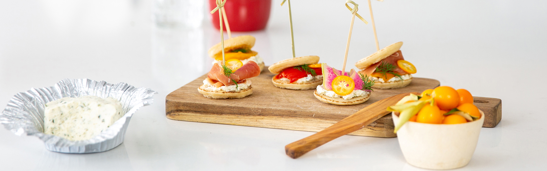 Recipe | Vegetables and Boursin® Blinis | Boursin® Canada
